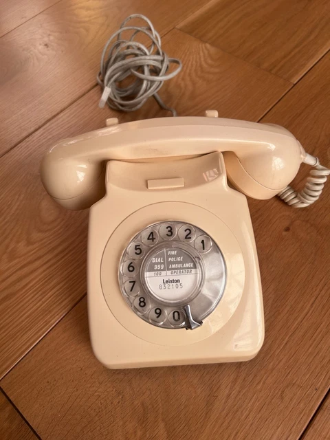 VINTAGE ROTARY DIAL Telephone - Ivory/Cream - Working Order £21.50 ...