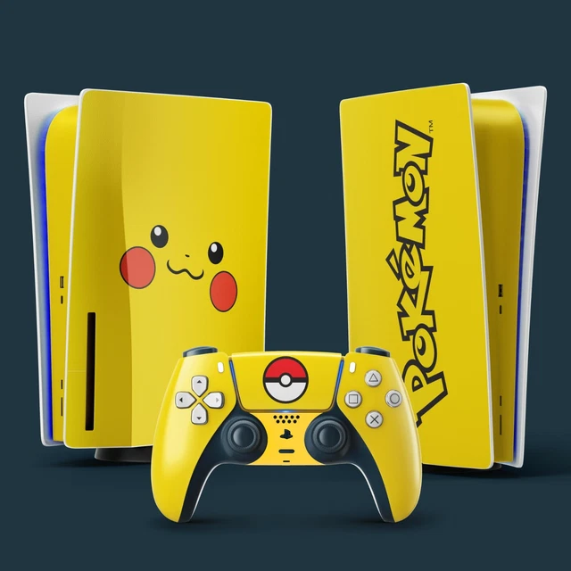 PS5 STANDARD / Digital Vinyl Skin & 2x Controller Skins, Pokémon Themed ...