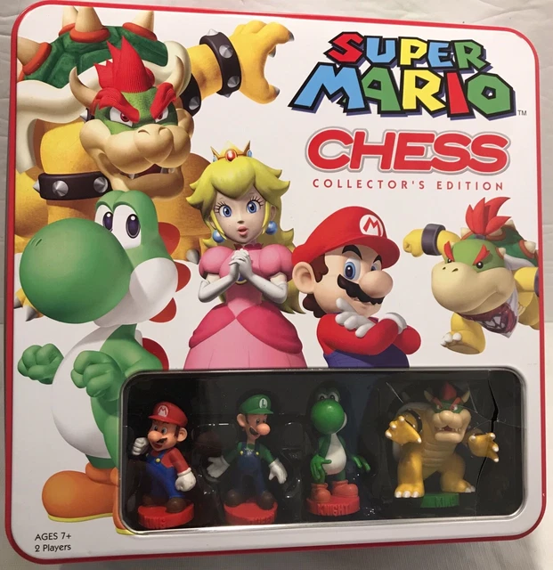SUPER MARIO NINTENDO Chess Set Collector’s Edition 32 Pieces Tin Case £ ...
