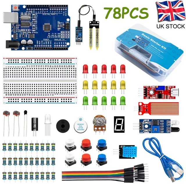 Arduino Uno R3 Compatible Board Arduino Ide And Basic Starter Electronics Set £1258 Picclick Uk