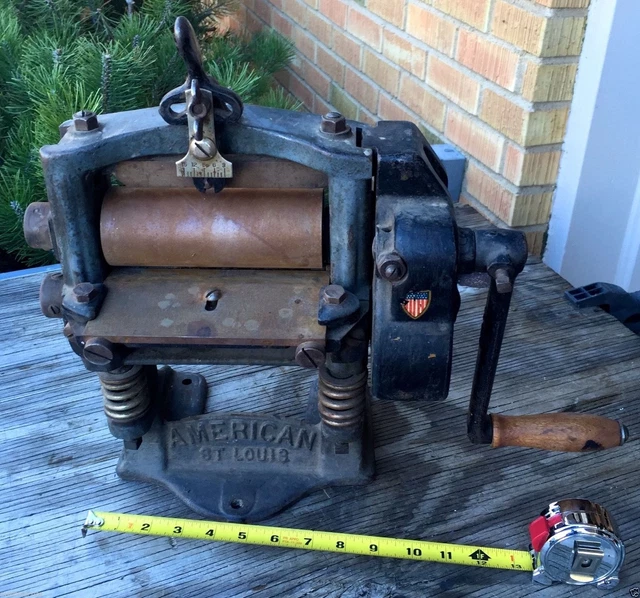 VINTAGE AMERICAN MODEL A Hand Crank Leather Splitter LS440 Antique St ...