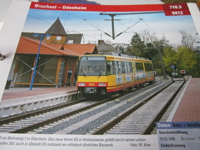 ARCHIV EISENBAHNSTRECKEN N 710.3 9412 Bruchsal Odenheim 2S EUR 3,58 ...
