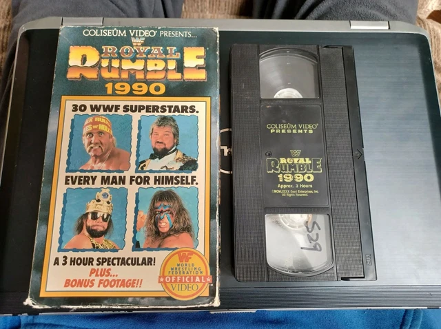 WWF ROYAL RUMBLE VHS 1990 Big Box, 90 Coliseum Video, Rare, WWE, ECW ...