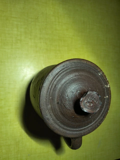 ANCIENNE POTERIE DE Néhou, MANCHE, HAMEL, avec son couvercle. Art ...