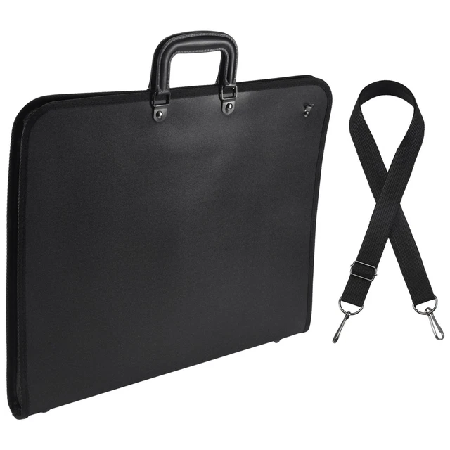 A3 PORTFOLIO EXPANDING Folder File Organiser Office Document Carry Case ...