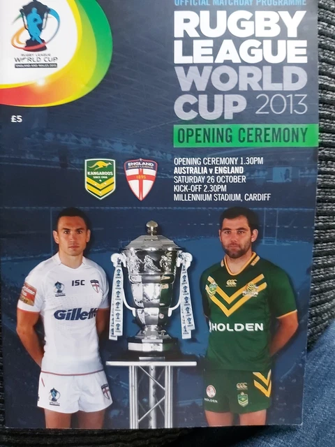 RUGBY LEAGUE WORLD Cup Opening Ceremony Doubleheader Programme 2013 £0. ...