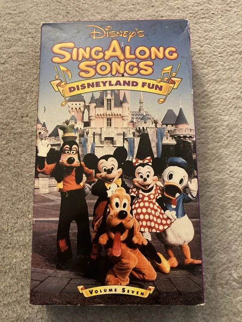 Disney Sing Along Songs Disneyland Fun Volume Seven Vhs Tape Vintage
