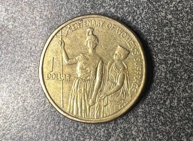 2003 AUSTRALIAN $1 Dollar Centenary Of Womens Suffrage. Circulated Coin ...
