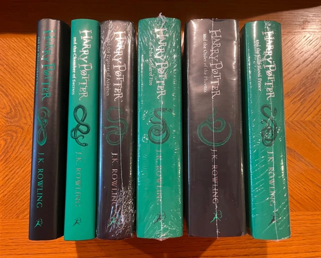 *RARE* HARRY POTTER (Books 1-6) 20th Anniversary Slytherin House ...