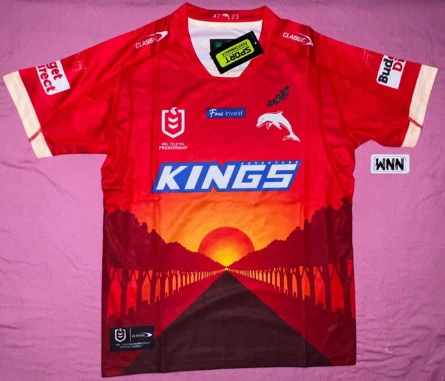 REDCLIFFE DOLPHINS NRL Jersey ANZAC 2023 *Large* QLD Seller $58.95 ...