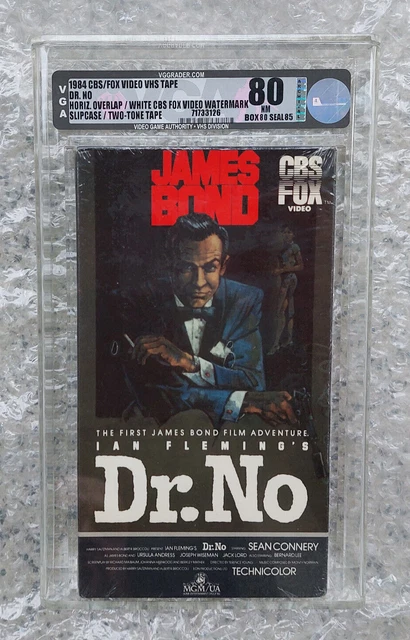 JAMES BOND DR No VHS tape VGA 80 CBS Fox Video 1984 CGA Kasette two ...