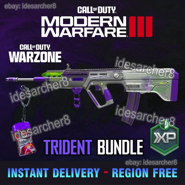 CALL OF DUTY Modern Warfare 3 Trident Weapon Blueprint Skin + Charm COD ...