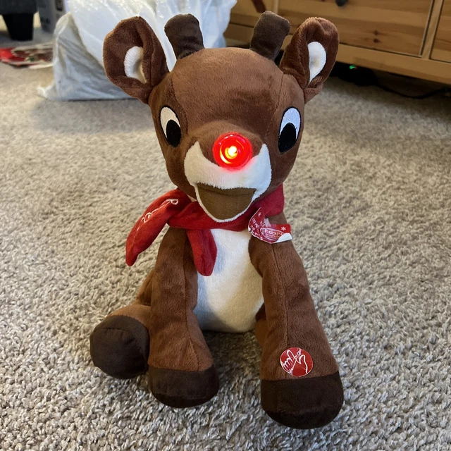 RARE DANDEE MUSICAL Animated Rudolph The Red-Nosed Reindeer Plush ...