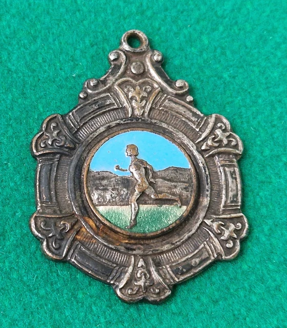 VINTAGE 47 MM Athletics Running Enamel Medal Not Engraved £4.99 ...