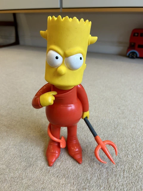 SIMPSONS FIGURE TOY NOVELTY bart bottle as the red devil holding ...