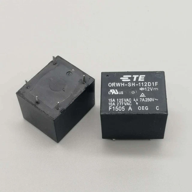TYCO ORWH-SS-112D1F 12VDC 15A 125VAC relais d'alimentation 5 broches ...