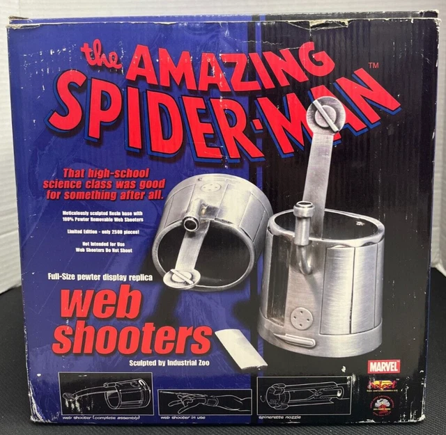 SPIDER-MAN WEB SHOOTER Comic Prop Replica Full Size Pewter Industrial ...