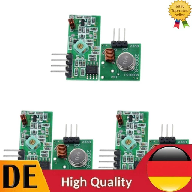 MODULO RICEVITORE TRASMETTITORE RF 315 MHz modulo remoto wireless per ...