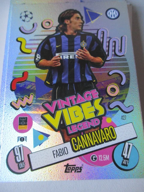 TOPPS MATCH ATTAX CL 2024-25 24-25 427 Fabio Cannavaro Vintage Vibes Legend £1.99 - PicClick UK