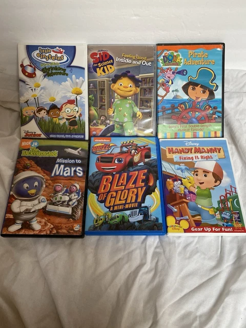 NICKELODEON DISNEY JUNIOR Lot 6 DVD Little Einsteins Handy Manny Dora ...