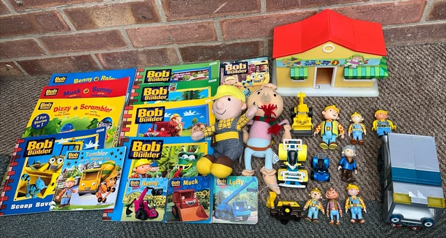 BOB THE BUILDER Figure Toy Playset Bundle Books Plush Spud Toy Shop ...
