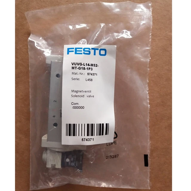 UNA NUEVA VÁLVULA solenoide FESTO VUVG-L14-M52-MT-G18-1P3 574371 envío ...