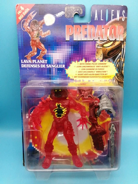 ULTIMATE ALIEN HUNTER Predator Stalker Lava Planet Action Kenner Figure ...