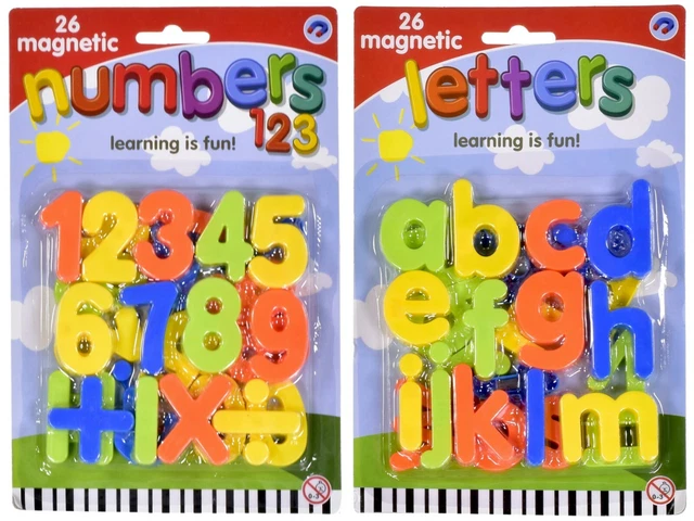 KIDS LEARNING MAGNETIC Letters Numbers Alphabet Fridge Magnets ...