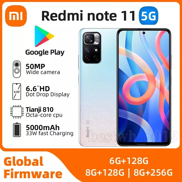 NEW FACTORY UNLOCKED Xiaom Redmi Note 11 Dual SIM 5G Mobile, 256GB ROM ...