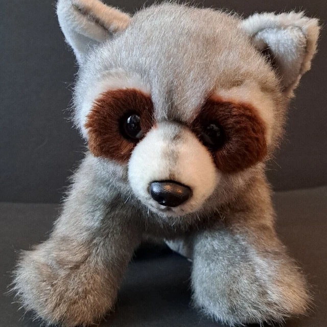 THE BEARINGTON COLLECTION “Lil’ Rocko” the Raccoon Realistic Plush 12 ...