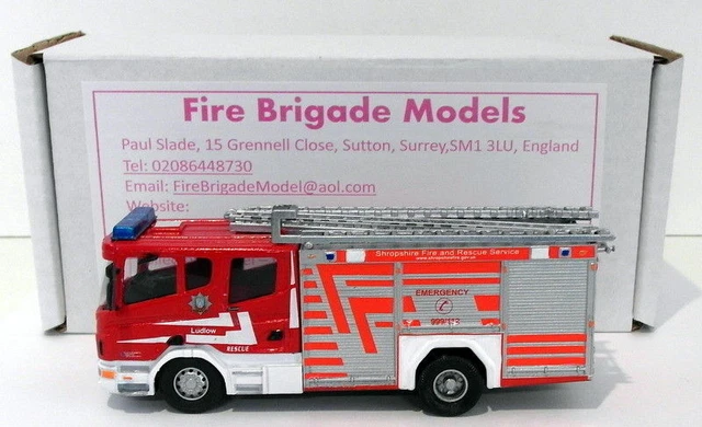 FIRE BRIGADE MODELS 1/50 Scale FBM27 - Scania Shropshire Fire & Rescue ...