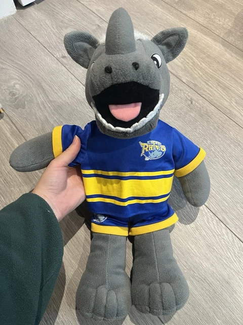 LEEDS RHINOS PLUSH Mascot Soft Toy Official Merchandise - Ronnie The ...