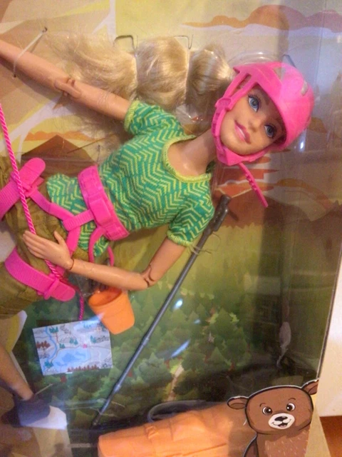 BARBIE CAMPING FUN Rock Hiking Made-To-Move Posable FGC97 NEW Mattel ...