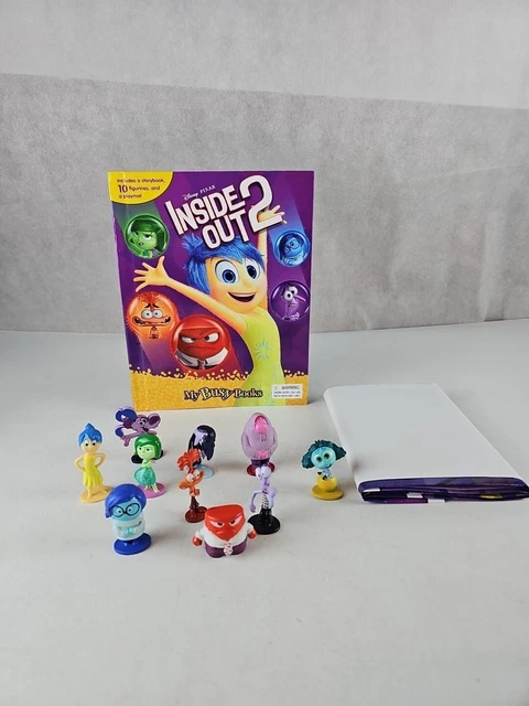 DISNEY PIXAR INSIDE Out 2 My Busy Book Complete 10 Figures and Play Mat ...