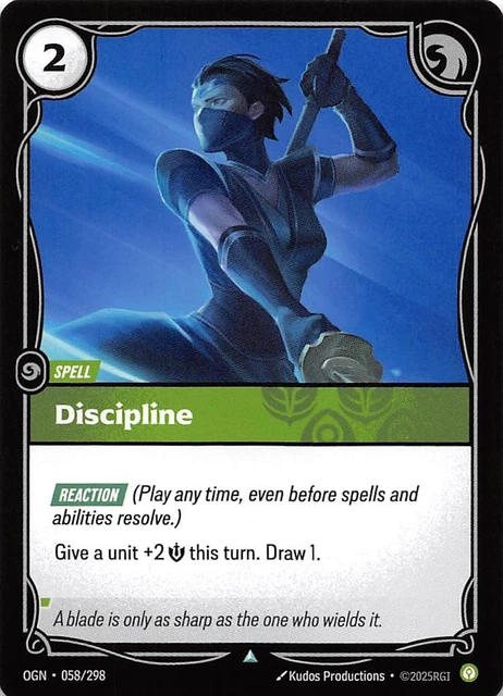 DISCIPLINE 058/298 ORIGINS Riftbound League of Legends £1.79 - PicClick UK