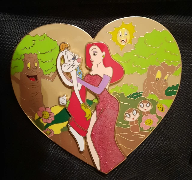 DISNEY WHO FRAMED Roger Rabbit - Roger and Jessica Rabbit LE Heart ...