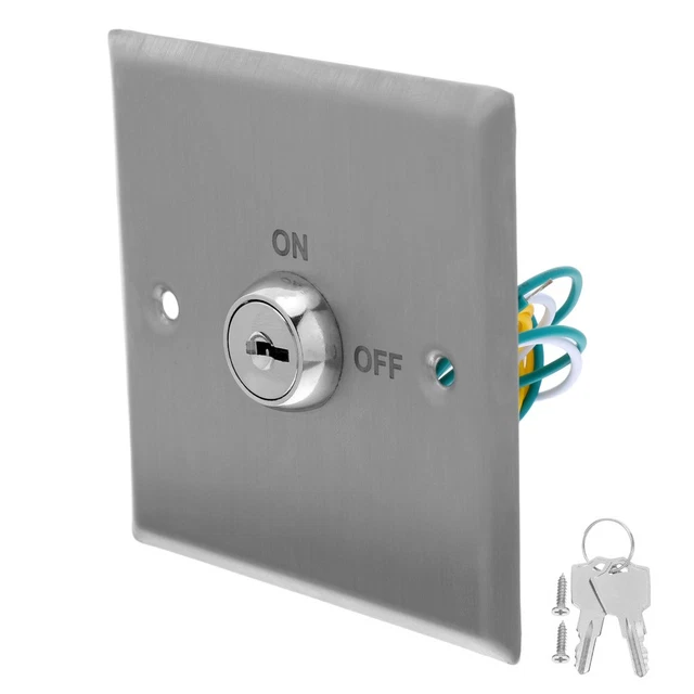 EMERGENCY OVERRIDE SWITCH with Key Push to Exit Button for Access Control Panel $34.97 - PicClick AU