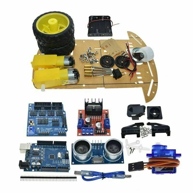 DIY ARDUINO COMPATIBLE 2WD Programmable Smart Car Robot Chassis ...