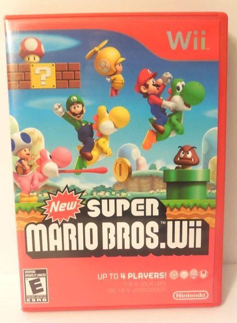 NEW SUPER MARIO Bros. Wii (Nintendo Wii) CIB Complete w/ Manual Tested ...