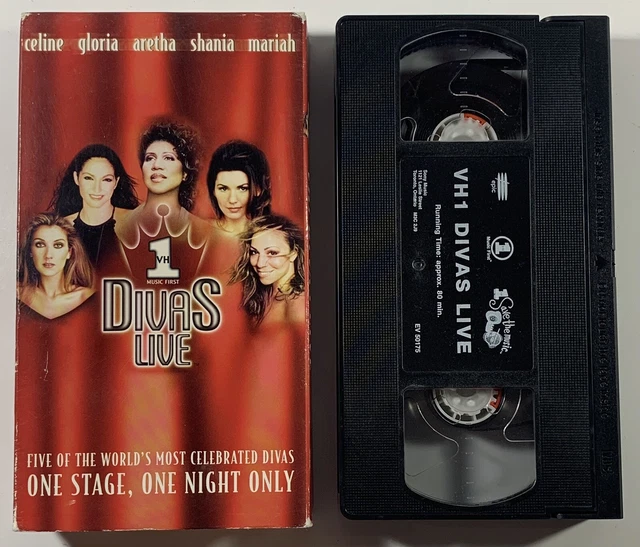 VH1 DIVAS LIVE (VHS, 1998) Sony Music Celine Gloria Aretha Shania ...