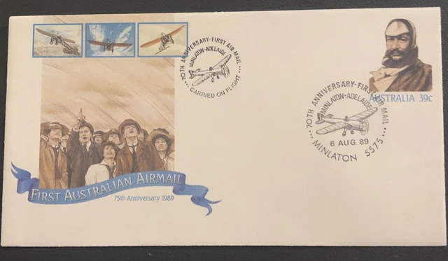 AUSTRALIA PSE 1989 1st Australian Airmail 70th Anniversary Minilaton ...