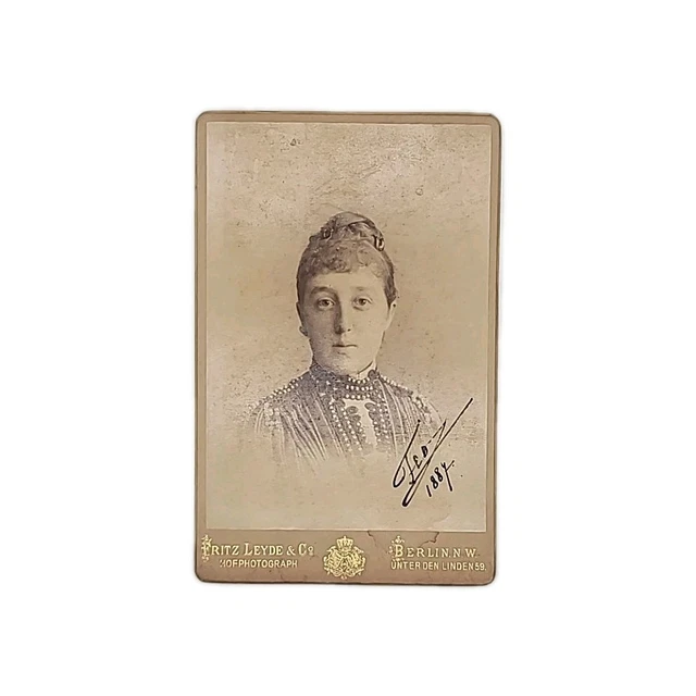 DEUTSCHE PRINZESSIN FEODORE Hohenlohe Unterzeichnet, Foto Schrank Card ...