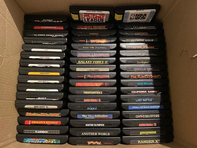 LARGE BUNDLE 50X Sega Megadrive Game Carts Including Rare Titles ...