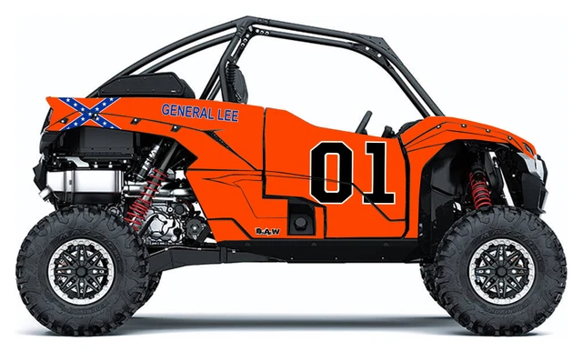 2019+ KAWASAKI TERYX KRX 1000 Design Genral Lee Decal Graphic Kit Wraps ...