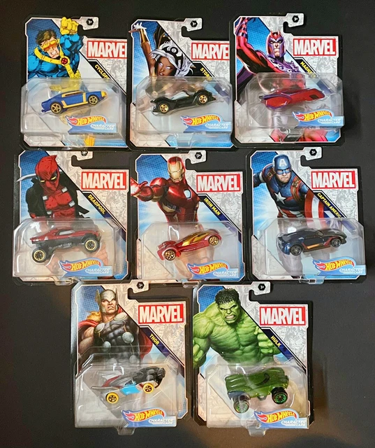 (COMPLETE SET OF 8 Separately Packaged Cars) Hot Wheels: Marvel ...