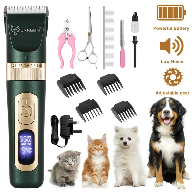 TAGLIACAPELLI PER ANIMALI tosatrice professionale rasoio a batteria ...