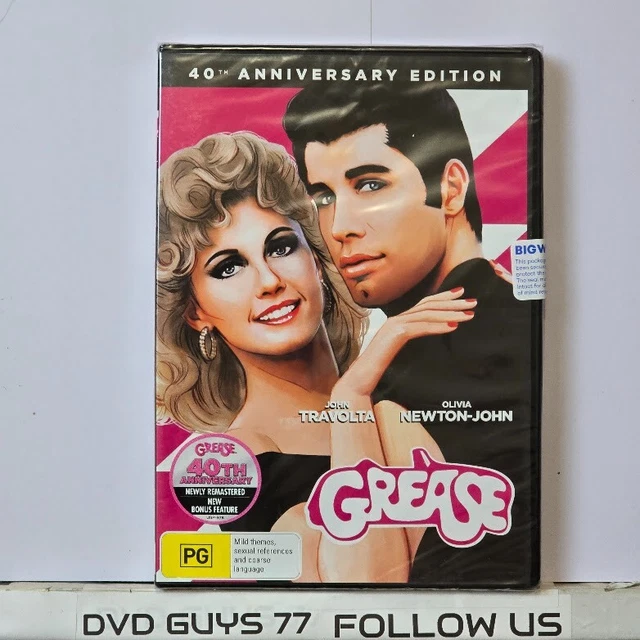 GREASE (40TH ANNIVERSARY Edition, DVD, 1978) - Region 4 (NEW SEALED ...