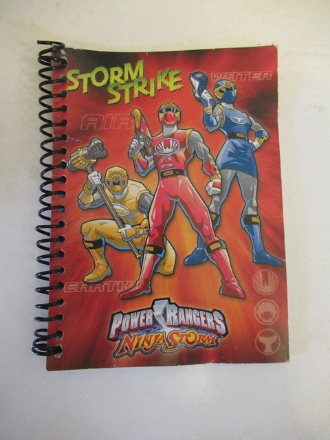 POWER RANGERS NINJA Storm Strike pocket sized notebook, wire bound £1. ...