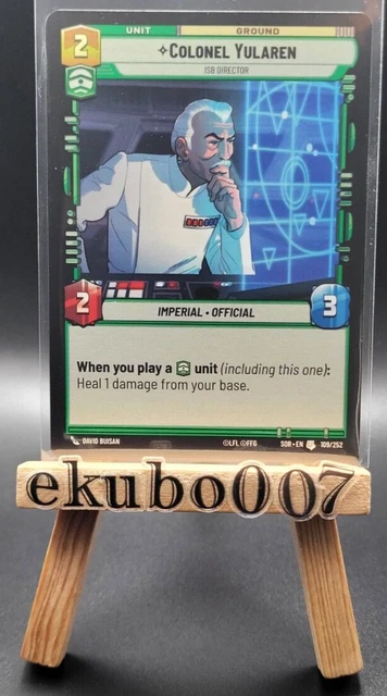 STAR WARS UNLIMITED - Colonel Yularen - ISB Director 109/252 U EUR 4,46 ...