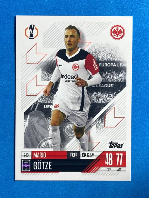 TOPPS MATCH ATTAX UCL 2024-25 2025 n.249 Mario Gotze (Eintracht ...